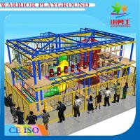 China Kids Obstacle Course Rope Playground Indoor Adventure 24pcs Set CE Certified for sale