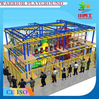 China Kids Obstacle Course Rope Playground Indoor Adventure 24pcs Set CE Certified for sale