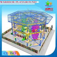 China Kids Commercial Outdoor Ropes Course Adventure Course with Canopy 16 Pieces for sale