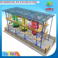 China Outdoor Kids Ropes Course Playground Adventure Park 16 Piece Set CE Certified for sale