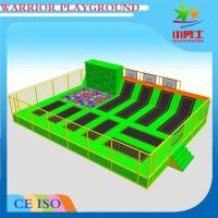 China Kids Zone Trampoline Park with Climbing Wall - 4 Activity Zones for Children Ages 3-12 Years in 400+ sq ft Play Center for sale