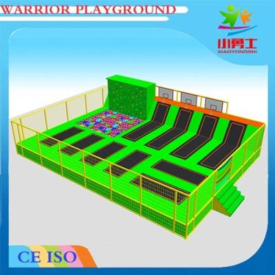 China Kids Zone Trampoline Park with Climbing Wall - 4 Activity Zones for Children Ages 3-12 Years in 400+ sq ft Play Center for sale
