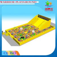 China 2017 Indoor Playground Ocean Ball Pool with 1 Slide, 6 Inflatable Toys and Galvanized Steel Frame for sale
