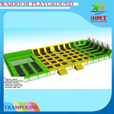 China Commercial Indoor Trampoline Park with Basketball Zone and Foam Pit - 3 Activity Areas for Entertainment Centers for sale