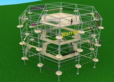 China Custom Ropes Obstacle Course Playground Equipment - 54 Pieces with 80 Safety Sets for Ages 3-16 for sale