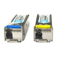 China SMF Fiber Type 2.5G BIDI 20km 1310nm/1550nm LC Connector DDM WDM Simplex Optical Module Transceiver SFP Module for sale