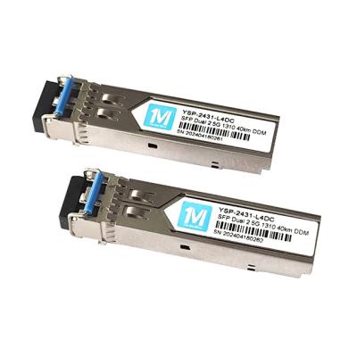 China 2.5G Duplex 40km 1550nm LC Connector DDM 2500BASE SMF Fiber Optic Module Pluggable SFP Transceiver for Data Transmission for sale