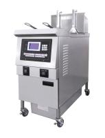China Commercial Automatic Electric Open Chips Fryer 25L Capacity 14.2kW Power with Lift-Down Mechanism for sale