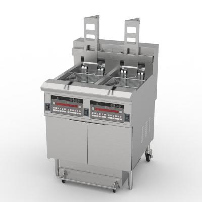 China Cnix KFC Style Electric Open Deep Fryer Machine - Commercial Grade 200L Capacity with Stainless Steel Construction for sale
