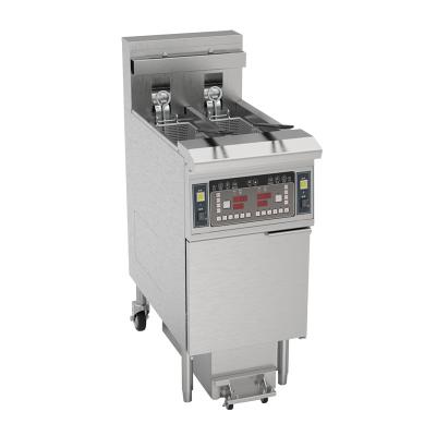 China OFE-213 Dual Pot Electric Fryer 13L×2 Capacity 7kW×2 Power with Auto Oil Filtration System for sale