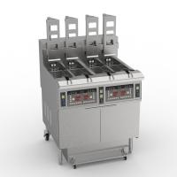 China OFE-H413 Commercial Electric Open Fryer 4 Pots 52L Capacity with Digital LCD Panel and Auto Lift System for sale