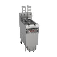 China Auto Lift Electric Open Fryer 13L x 2 Capacity with Oil Filtration System 7kW Dual Heating for sale