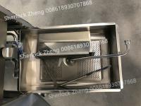 China PFG-600 Digital Computer Panel Gas Pressure Fryer 25L Capacity 50,000 BTU/H with Auto Oil Filtration for sale