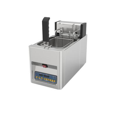 China 8L Table Top Automatic Lift Electric Deep Fryer 3KW 220V Digital Control Commercial Food Equipment for sale