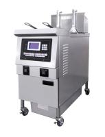 China OFG-H321L Automatic Gas Deep Fryer with 50,000 BTU Heating and 25L Capacity - Dual Basket Commercial Chip Fryer for sale