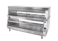 China Horizontal Two Layer 220V KFC Style Warming Showcase for Commercial Food Display for sale