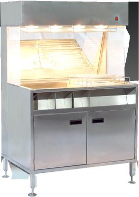 China 60cm & 100cm French Fries Display Warmer 304 Stainless Steel 1.1kW 220V Commercial Food Warmer for sale