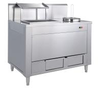 China 304 Stainless Steel Commercial Electric Chicken Breader Table with Adjustable Speed for Uniform Coating for sale