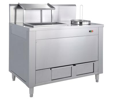 China 304 Stainless Steel Commercial Electric Chicken Breader Table with Adjustable Speed for Uniform Coating for sale