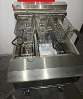 China OFE-239 Electric Deep Fryer with Oil Filter System - 21.5L + 11.6L Dual Tanks, 21.4kW Power, 380V Triple Phase for sale