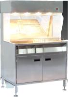 China 60cm Width French Fries Display Warmer 304 Stainless Steel with 1.1kW Heating and Temperature Control for sale
