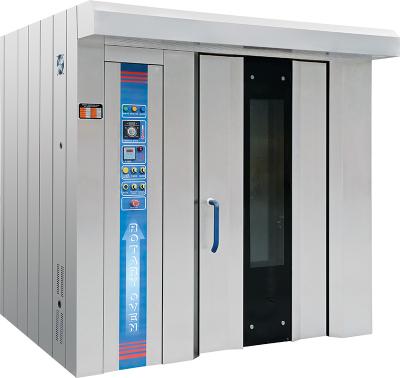 China 32-Tray Rotary Bakery Oven 380V/220V Electric Gas Diesel Oil Heating with Steam Humidification for sale