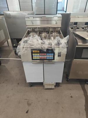 China Digital Computer Panel 3 Pots 3 Baskets 21KW Electric Open Chips Fryer for sale