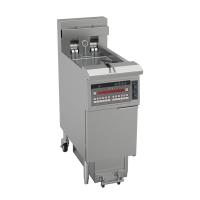 China Two Pots Two Baskets Electric Oil Open Fryer With Oil Filtration for sale