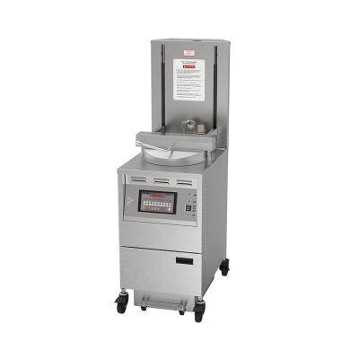 China CNIX-H1800E Electric 12KW 380V 28L Pressure Fryer with Auto Oil Filtration System for sale