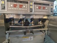 China OFE-H413 Auto Lift 4 Pots 4 Baskets Digital Computer Panel With Oil Filter System 28kw Electric&Gas Open Deep Fryer for sale