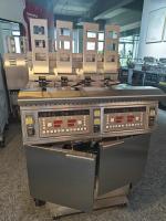 China OFE-H413 Auto Lift 4 Pots 4 Baskets Digital Computer Panel With Oil Filter System 28kw Electric&Gas Open Deep Fryer for sale