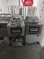 China OFG-5910 Gas Digital Computer Panel 55L Open Deep Fryer with 17KW Heating and 5 Fry Baskets for sale