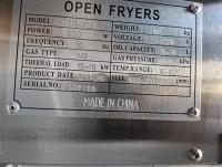 China OFG-226 Two Pot Two Big Basket Big Capacity Digital Computer Panel Gas Chips Open Fryer for sale