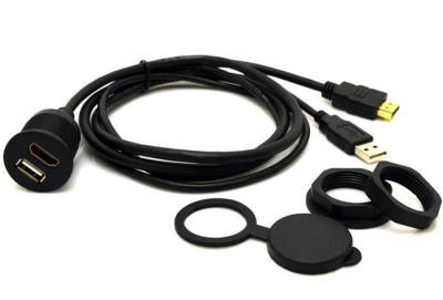 China Durable Car Dashboard USB Extension Cord Compatible With Various Vehicles for sale