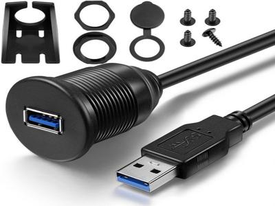 China Green Compliant Car Audio Cable USB 3.0 Extension Cable Suitable For Marine for sale