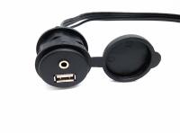 China 6 Ft USB Extension Data Cable Audio Video Flush Mount Set For Car Dashboard for sale