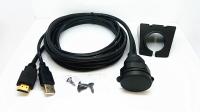China Durable 1 Meter flush mount usb and hdmi Car Audio Cable 5 M Ohms Insulation Resistance OEM Design for sale
