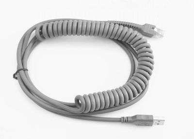China 9ft 3M Coiled Symbol Barcode Scanner Cable For LS2208 LS2208AP LS4278 for sale