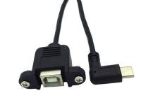 China Adaptive Interface Type C to b female USB2.0 Data Cable With Screw Full 480 - Mbps Transmission Speed for sale