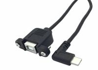 China Adaptive Interface Type C to b female USB2.0 Data Cable With Screw Full 480 - Mbps Transmission Speed for sale
