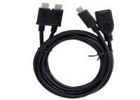 China Dual Type C USB Data Cable Robust EMI Performance For 13 Inch Macbook Pro for sale