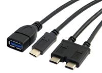 China Dual Type C USB Data Cable Robust EMI Performance For 13 Inch Macbook Pro for sale