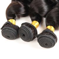China Direct Supply of 1B Color Brazilian Human Hair Weave Bundles at Affordable for sale