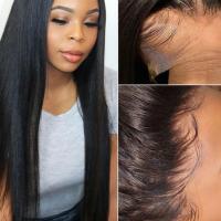 China Long Human Hair Wigs with Light Brown Lace 360 Full Lace High Grade Fashion Design for sale