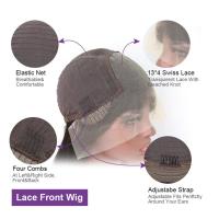 China Long Human Hair Wigs with Light Brown Lace 360 Full Lace High Grade Fashion Design for sale