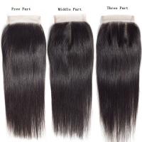 China 4x4 Lace Closure Wig 8A Straight Lace Human Hair Extension for Durable and Stylish Look for sale