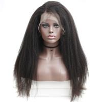 China Top Hair Lace Front Kinky Straight Human Hair Wigs 360 Full Lace Wig for sale