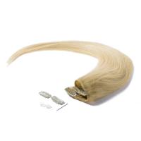 China 100% Human Hair Clip In Hair Extensions and Soft Shiny No Tangle 613 /24 Color for sale