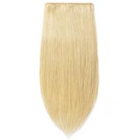 China 100% Human Hair Clip In Hair Extensions and Soft Shiny No Tangle 613 /24 Color for sale