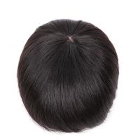 China Half Man Made Processing Technic 2022 Fashionable Toupee For Men With Brazilian Hair for sale